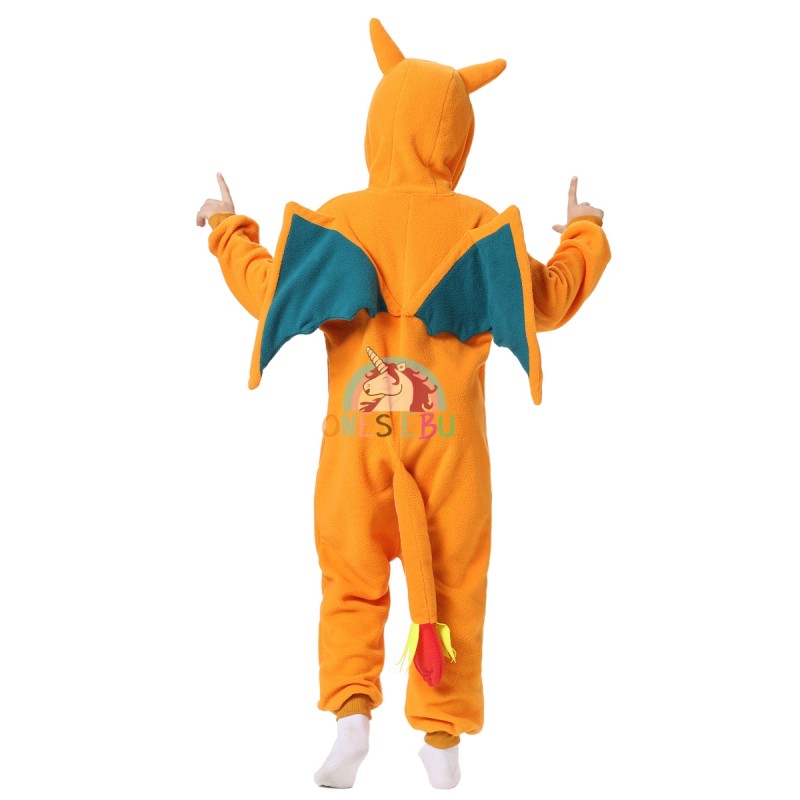 Kids Charizard Costume Onesie Holiday Easy Cosplay Costumes for Child